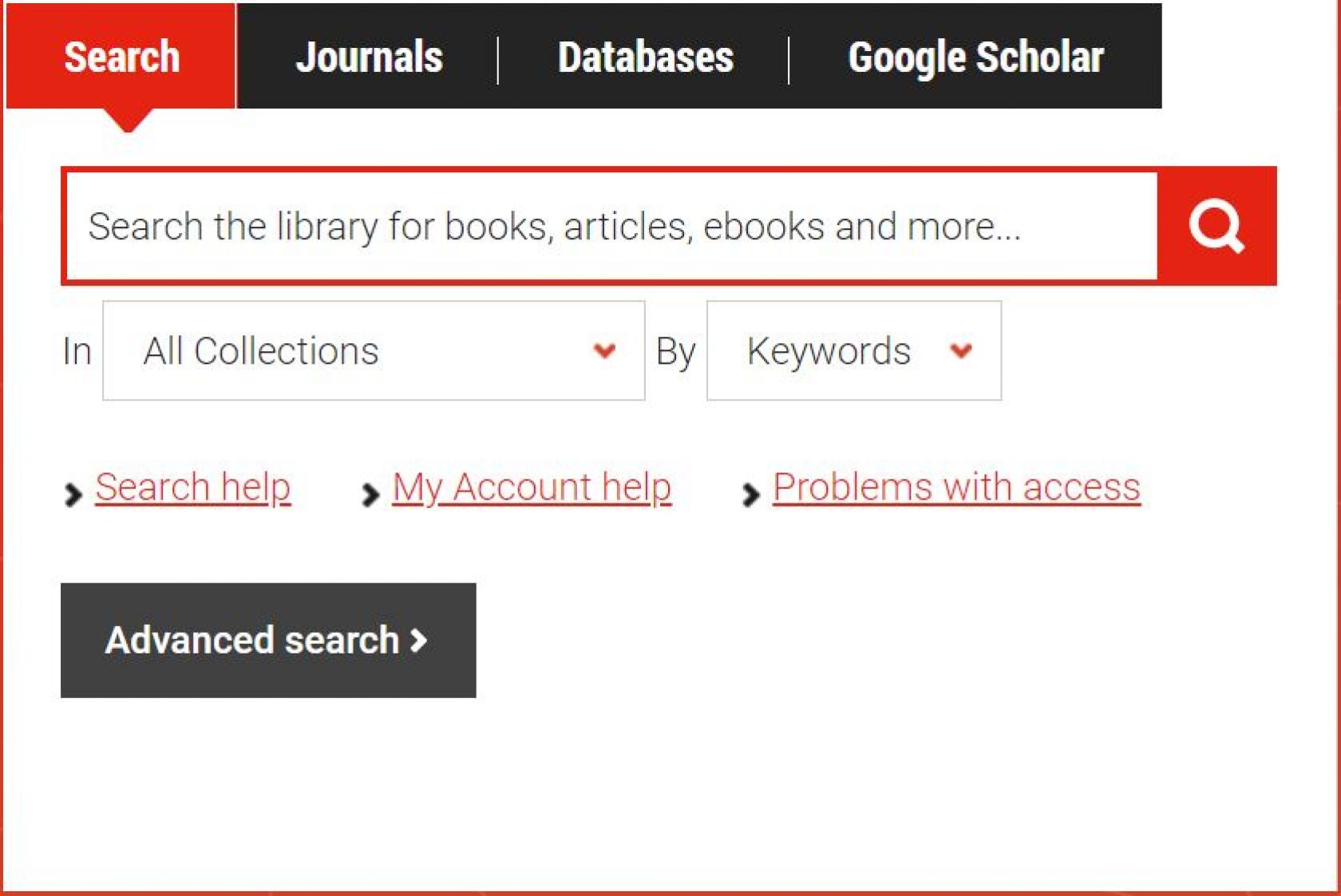 Outage alert: Library search function, News, La Trobe University