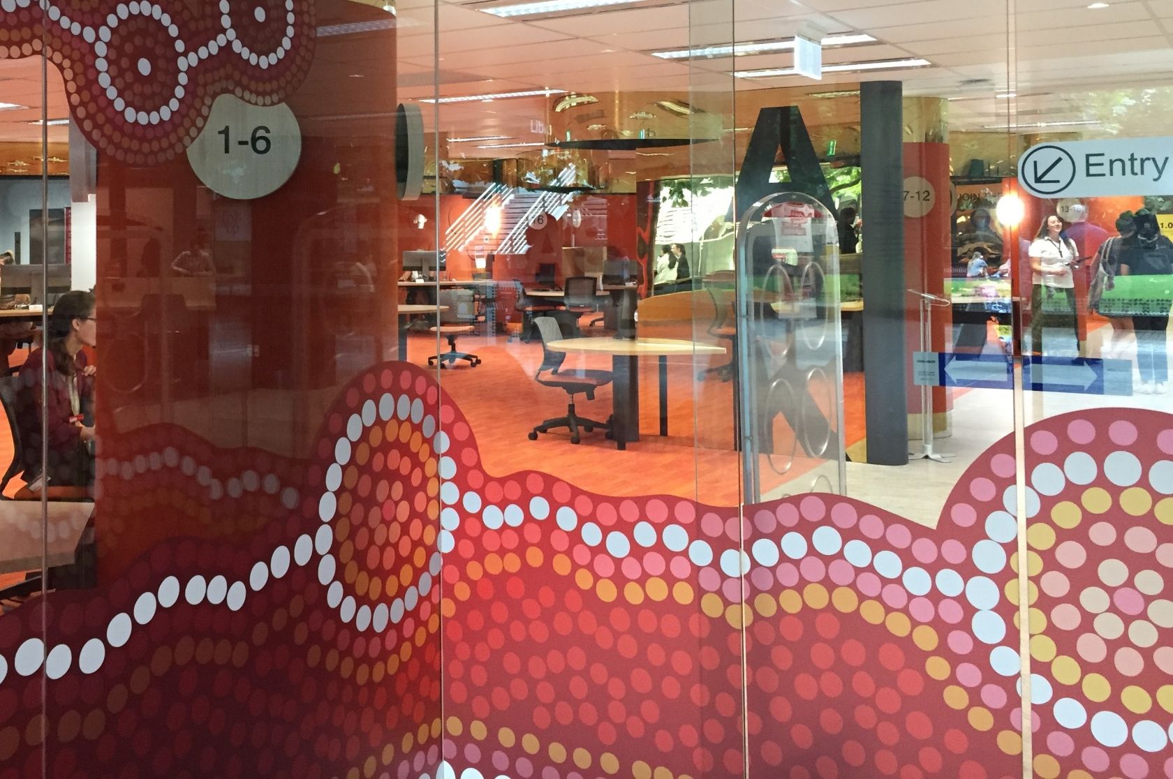 Library entrance artwork, News, La Trobe University